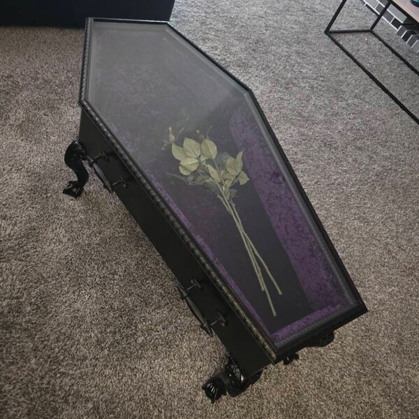 Coffin Coffee Table - Gothic Home Decor - Etsy