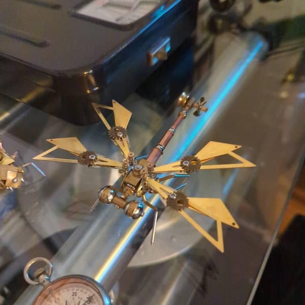 Steampunk Mechanical Clockwork Whales Steampunk Figurine Handmade ...