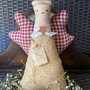 Primitive Santa Doll, Grungy Santa, Prim Christmas Decor, Primitive ...