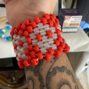 Neon Skull Kandi Cuff | Rave | Scenecore | Emo | Bracelet - Etsy
