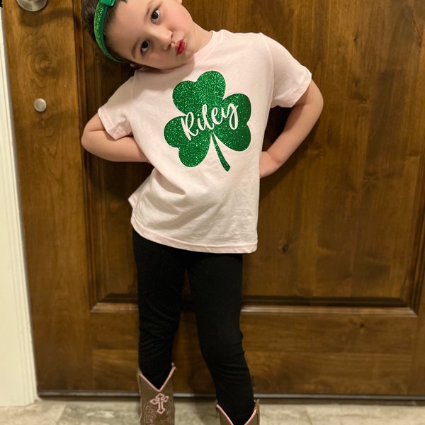 Kids St Patricks Day Shirt, Custom St Patricks Day Sweatshirt, Girls ...