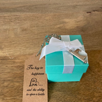 2.5jewelry Gift Favor Boxes 12 Robbins Egg Blue With Ribbon/white Favor ...