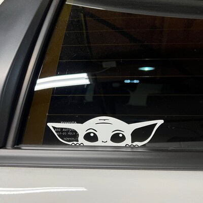 Grogu Vinyl Decal - Etsy
