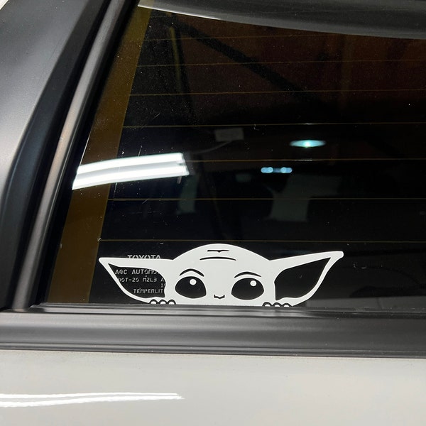 Grogu Vinyl Decal - Etsy