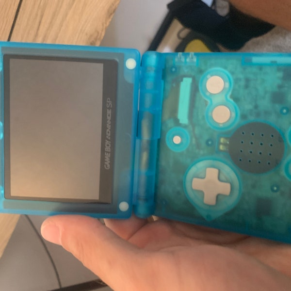 Retro Gaming Revived: Custom Modified Transparent Blue Color Gameboy ...