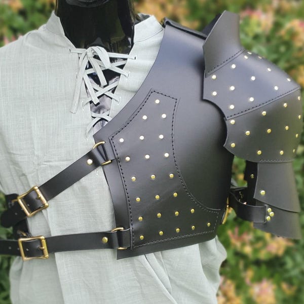 Leather Chest and Shoulder Armor Harness - Beginner Friendly - DIY PDF ...