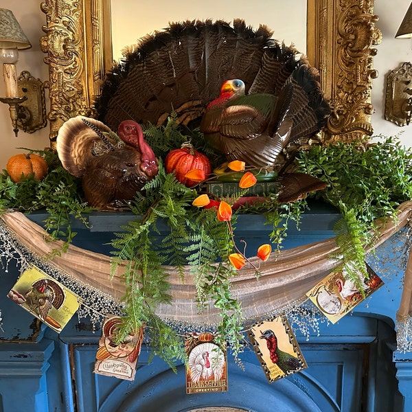 Five Tom Turkey Thanksgiving Cards - Etsy