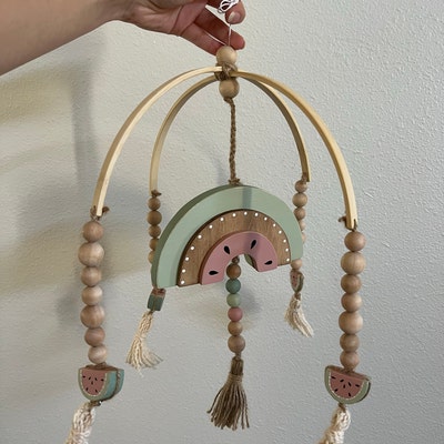 Arch Mobile Hanger / Baby Mobile / Wooden Hanger / Mobile Frame ...