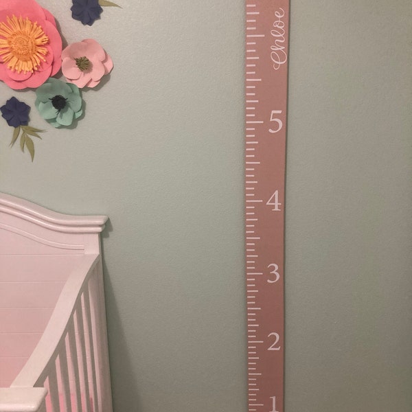 Personalized Fabric Growth Chart: Baby Nursery Wall Decor - Etsy