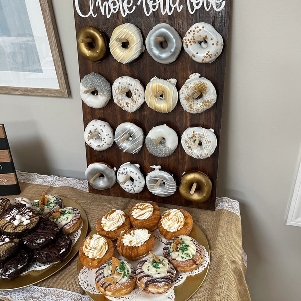 16 to 32 Pcs Donut Board, Donut Wall, Donut Holder, Donut Stand ...