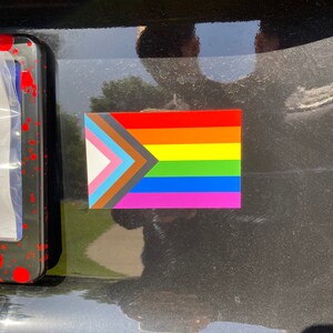 LGBTQ Pride Flag Static Cling Windows Mirrors Car Windows - Etsy