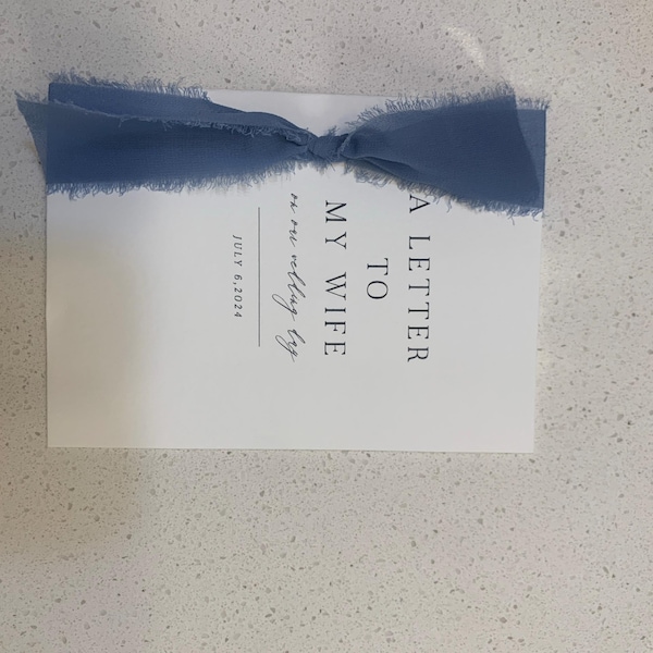 Personalized to My Daughter Cotton Paper Card Personalized Wedding Card ...