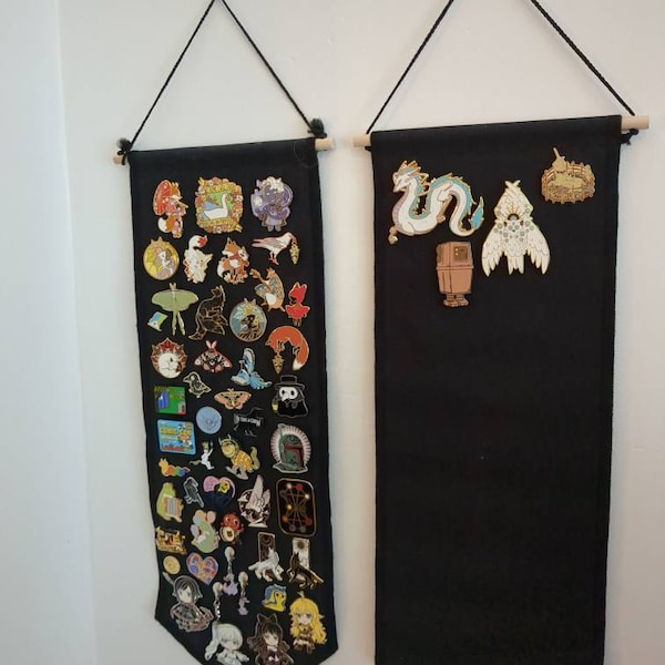 Enamel Pin Banner, Pin Display, Enamel Lapel Pin Display, Enamel ...