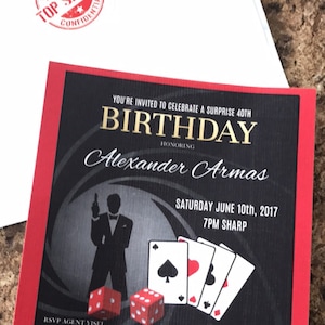 Surprise Birthday Invite Spy Secret Agent Invitation INSTANT DOWNLOAD ...
