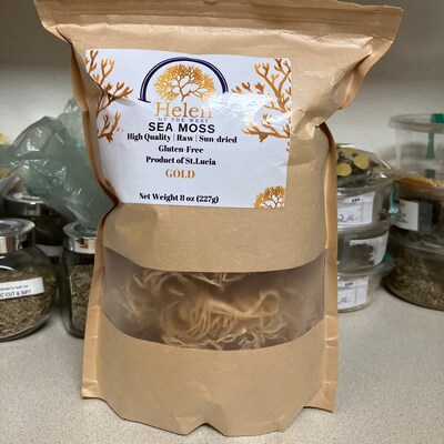 Wildcrafted Sea Moss From St.lucia Organic Sea Moss Natural Seamoss 4oz ...