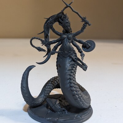 Marilith Naga Premium Dnd Miniature Mini Queen Warrior Snakefolk ...
