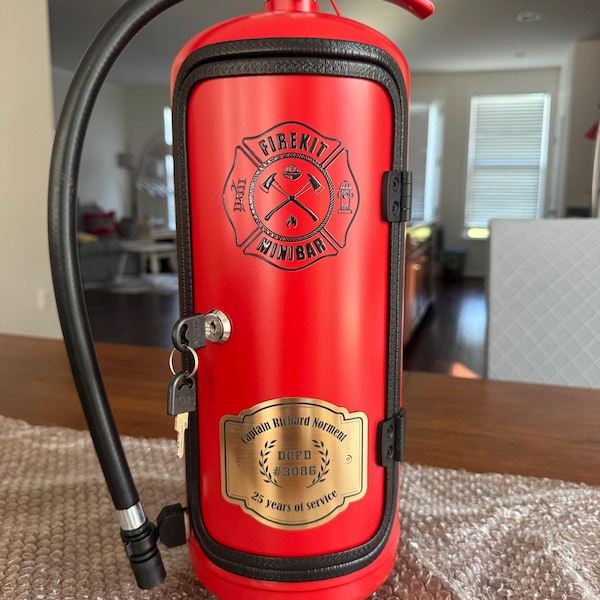 LED Light Mini Bar Fire Extinguisher Firefighter Gift Original Present ...