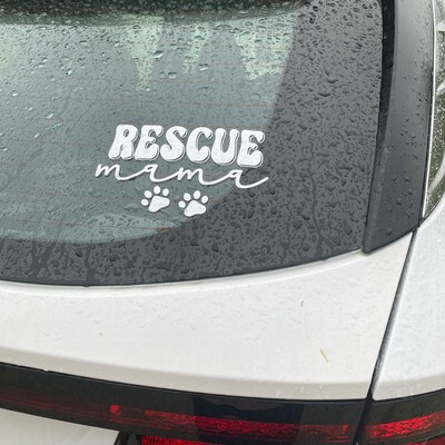 Rescue Foster Adopt, Vinyl Car Sticker, Decal for Water Bottle, Laptop ...