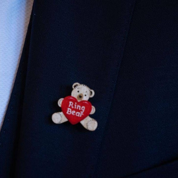 X-ray Bear Pin, Handmade Broken Arm Leg Badge Gift, Personalised ...