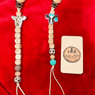 Farmhouse Pacifier Cow Pacifier Farm Pacifier Baby Gifts Mama Gifts ...