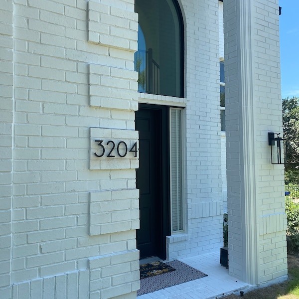 Matte Black House Numbers: 5 Inch Metal Floating Address Numbers - Etsy