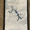 Pacific Crest Trail Map, Detailed Sierra Nevada Mountain Print, West ...
