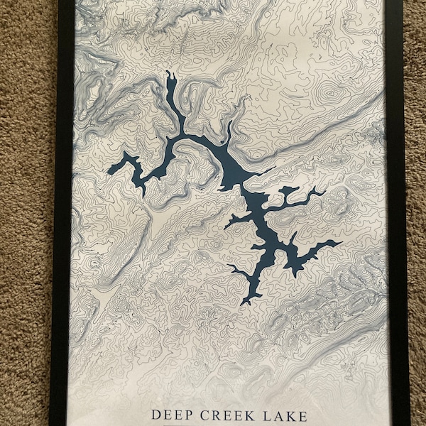 Pacific Crest Trail Map, Detailed Sierra Nevada Mountain Print, West ...