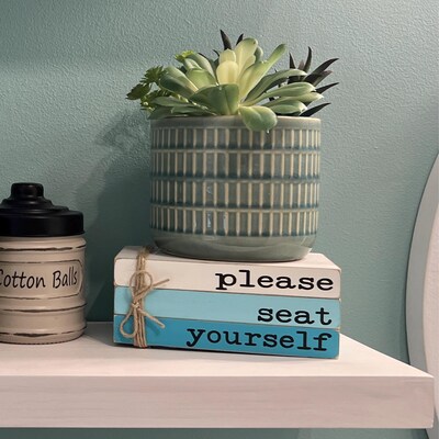 Beach Book Stack, Beach Tier Tray, Summer Book Stack, Summer Tier Tray ...