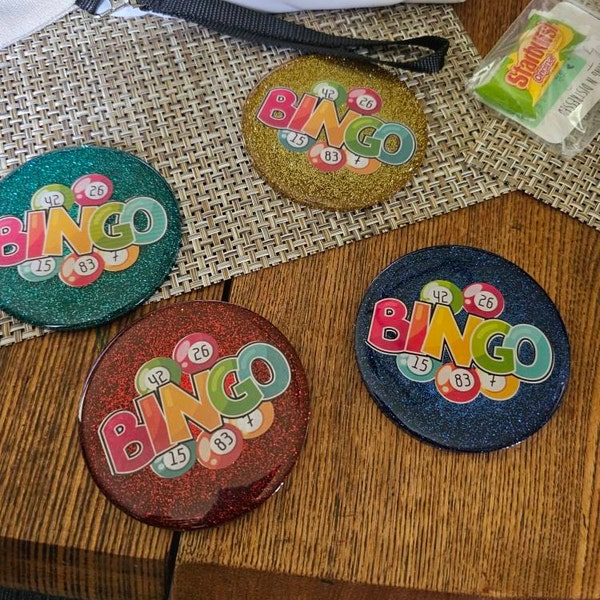 Bingo Keychains Bingo Lovers Bingo Player Gift Bingo Good Luck ...