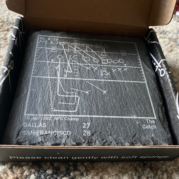 Greatest 49ers Plays: Slate Coasters (set of 4) - Etsy