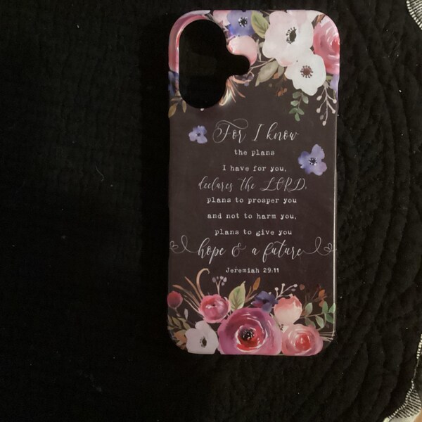 Isaiah 41:10 Bible Verse Quote Clear Rubber Phone Case Christian ...