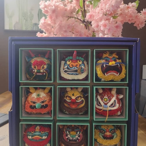 Magic Tiger DIY Hand Embroidery Kit, Chinese Zodiac Tiger Talisman ...