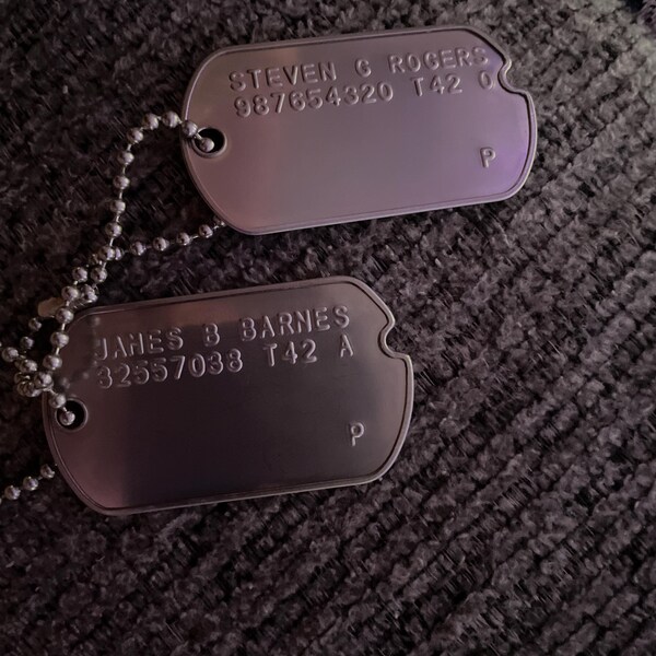 Custom Embossed Notched WWII Style Stainless Steel Military ID Dog Tags ...