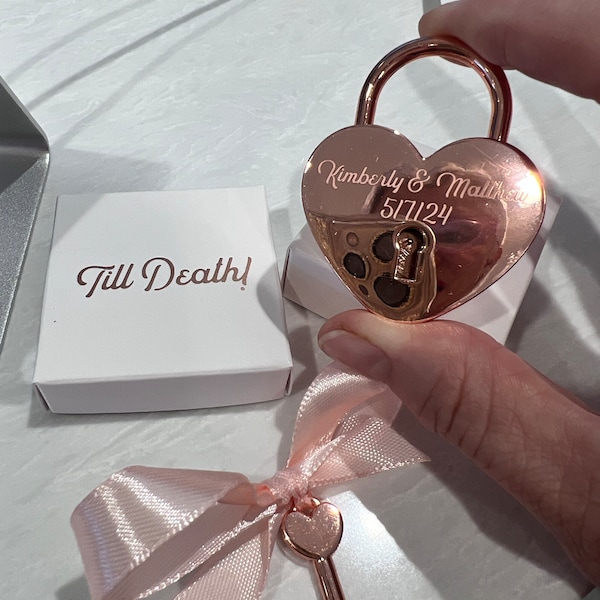 Custom Personalized Padlock, Engraved Padlock, Love Lock, Couples Gift ...