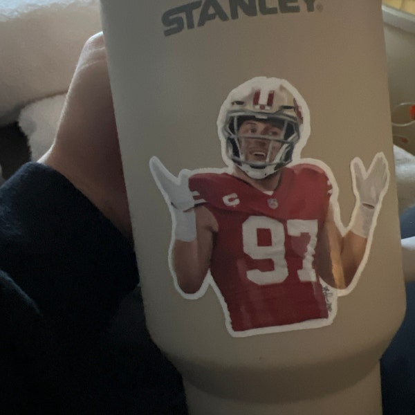 Nick Bosa Waterproof Sticker - San Francisco 49ers - Etsy
