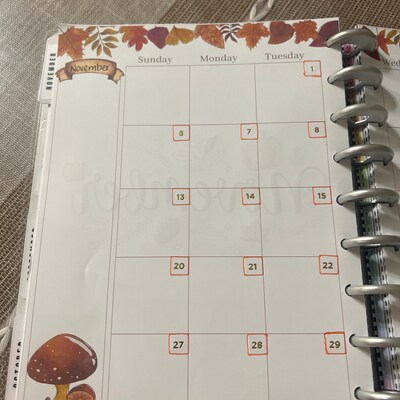 Happy Planner Classic Monthly Layout Printable Insert Undated Filler ...