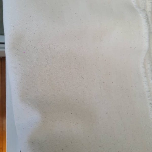 Heavyweight White Herringbone 100% Cotton Corset Coutil Corsetry Fabric ...