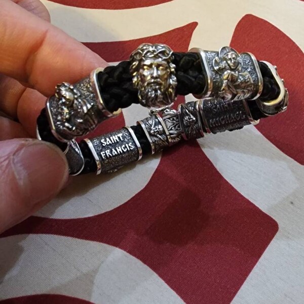 Blackened 24К Gold Plated 925 Sterling Silver Orthodox Cross With Faces ...