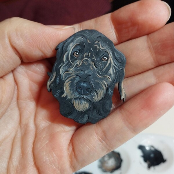 Hand Painted Wooden Cat Pin | Cute, Angry or Indifferent Kitty Brooch ...