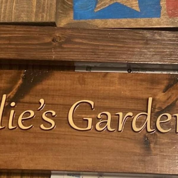 Grandads Garden Sign, Custom Sign, Garden Decor, Outdoor Sign ...