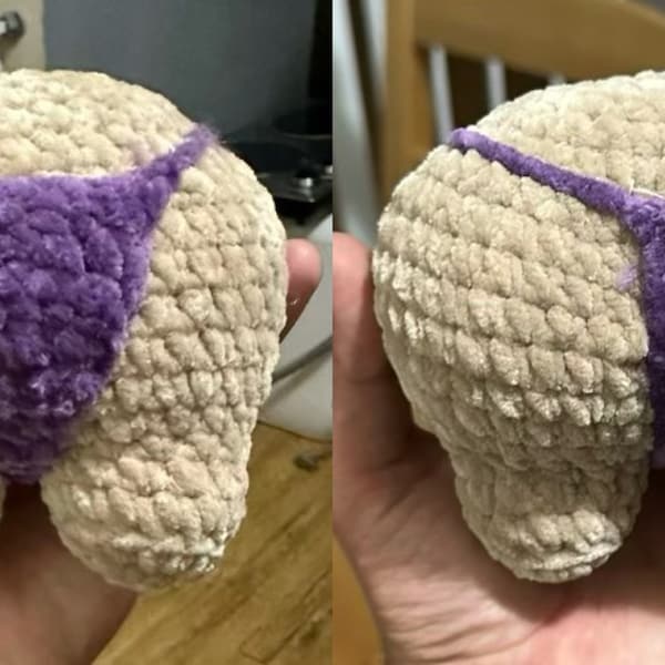 PDF Mini Butt Crochet Pattern, Ass Crochet Pattern, Valentine's Gift ...
