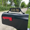 Mailbox Address Number Plate 1 With Brass Numbers | Rust-proof Cast ...