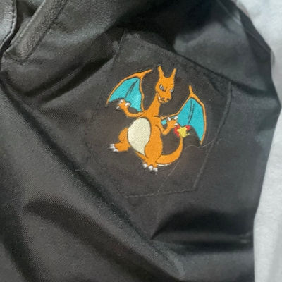 Charizard Iron on Patch Shiny Metallic Embroidered. Pokemon Patch. - Etsy