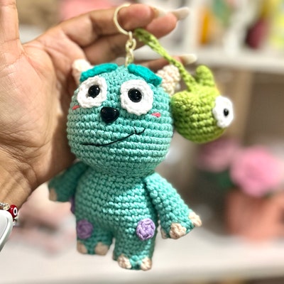 Mini Monster-keychain Version Crochet Pattern by Aquariwool Crochet ...