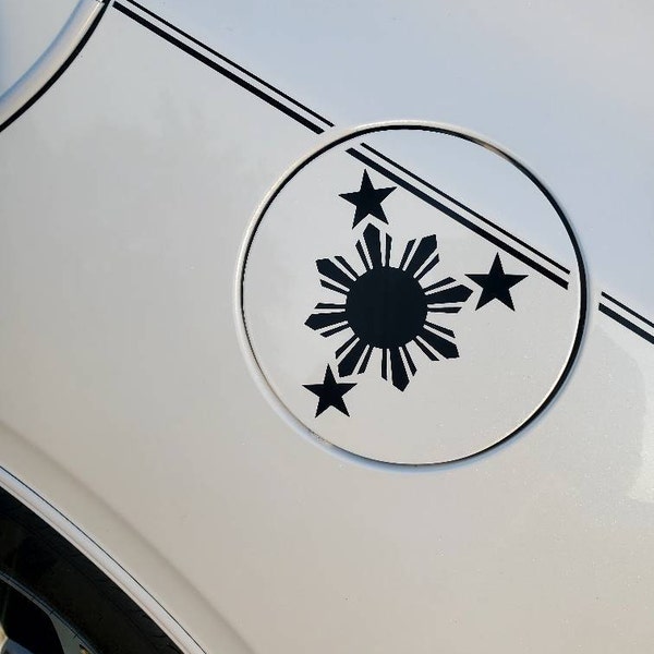 Filipino Sticker | 3 Stars and a Sun Decal | Pinoy Decal | Car, Laptop ...