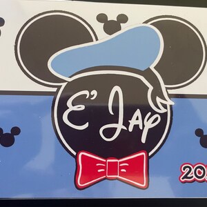 Disney Luggage Tag Great Fish Extender Gift Mickey Mouse Tags Your ...