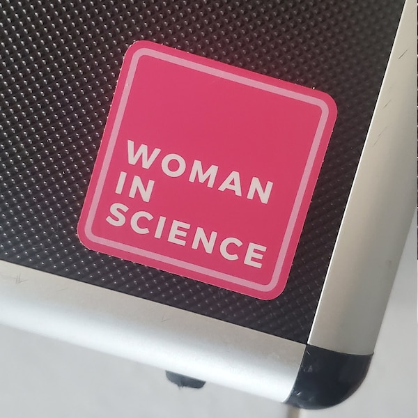 Woman in Science, Vinyl STEM Sticker, Biology, Chemistry, Gift for ...