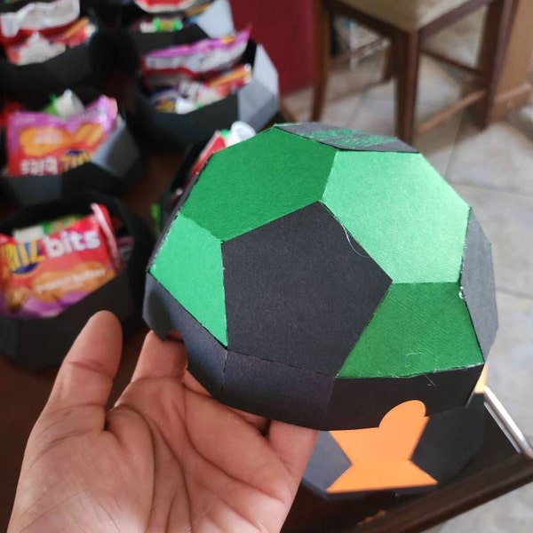 Football DIY 3D Gift Box - Digital Download - Etsy