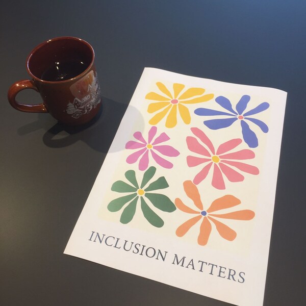 Therapy Office Decor Flower Market Set of 6 Floral Signs Neurodiversity ...