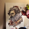 Odin Hand Signed Print Norse Mythology Gift - Etsy